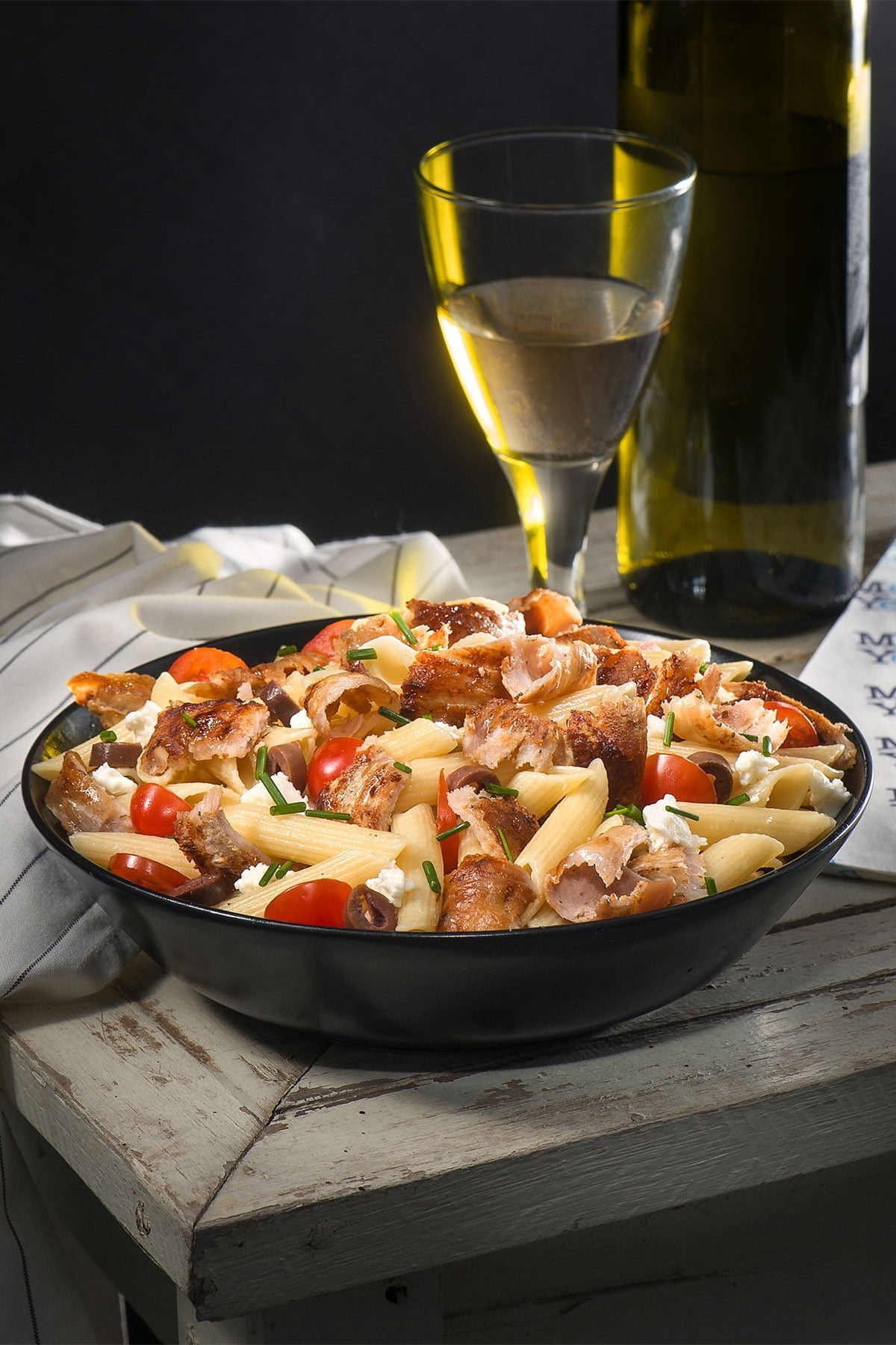 Pasta with gyro | Megas Yeeros